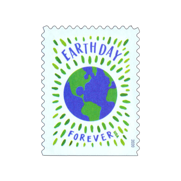 100 Forever Stamps 2020 USPS First-Class Postage Stamp Earth Day 5 ...
